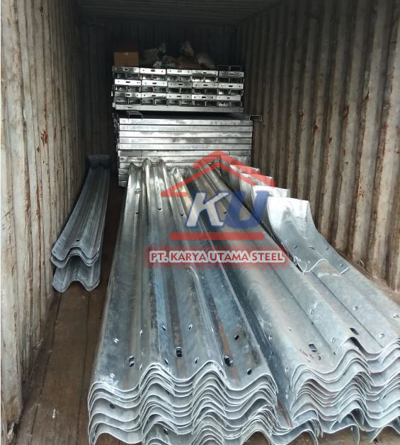 Jual Guardrail Pengaman Jalan Panjang 4320mm