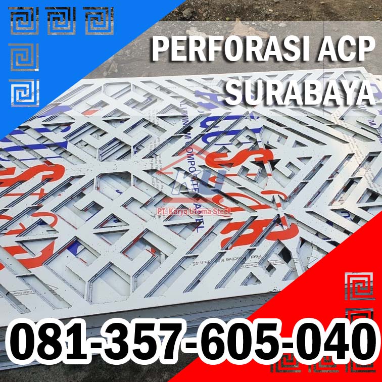 Jasa Cutting ACP Sidoarjo Sedia Jasa Potong Motif ACP CNC Router