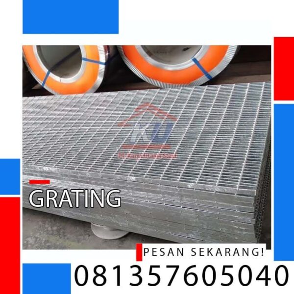 Grating 90cmx6m 5xTinggi 25mm - Karya Utama Steel